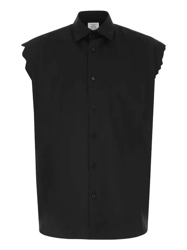 Vetements Poplin Shirt - Black
