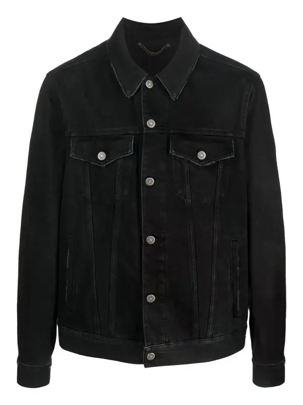 GOLDEN GOOSE Logo-patch Denim Jacket - Black