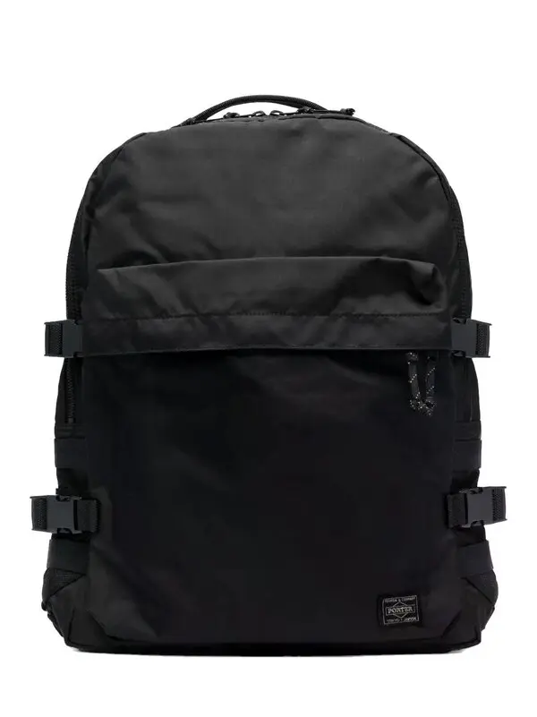 PORTER-YOSHIDA & CO Force Logo-patch Backpack - Black