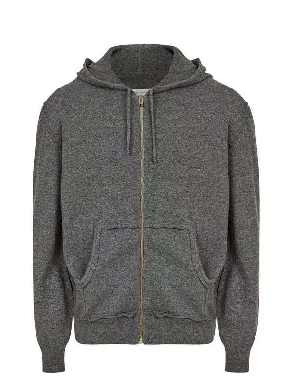 MAISON MARGIELA Brushed Zipped Hoodie - Grey