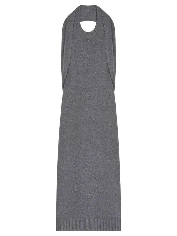 COURREGES Draped Midi Dress - Grey