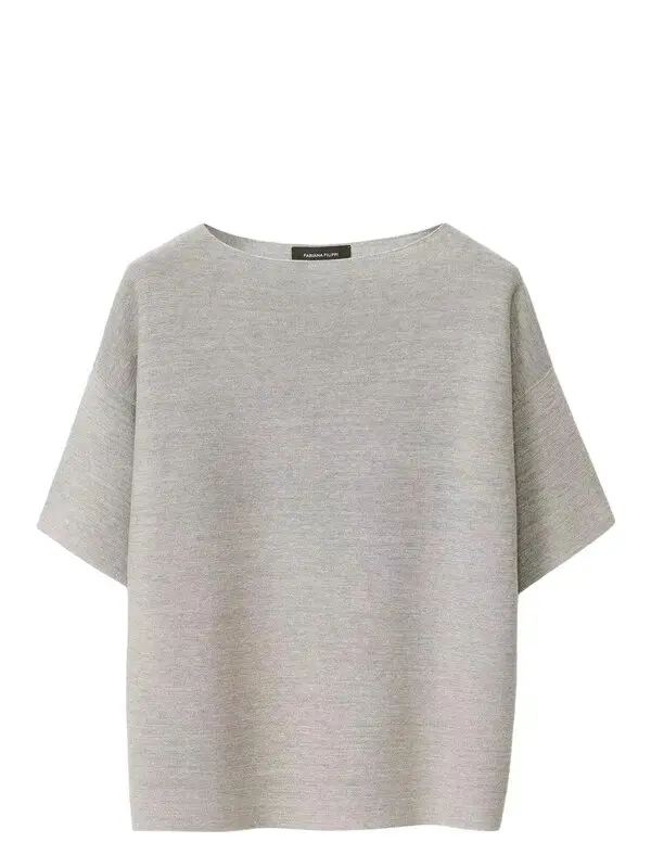 Fabiana Filippi Fine-knit Top - Grey