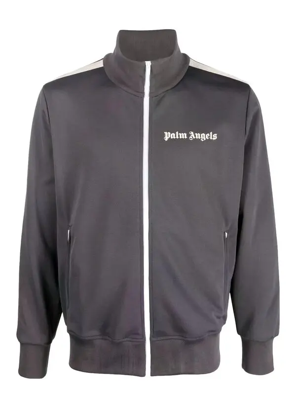 Palm Angels Logo-print Track Jacket - Grey