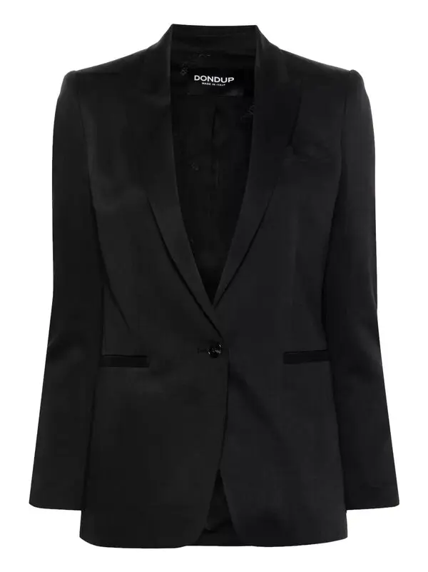 DONDUP Twill Cotton-blend Blazer - Black