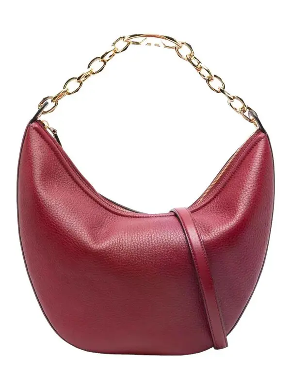 Valentino Garavani Medium Vlogo Moon Bag - Red
