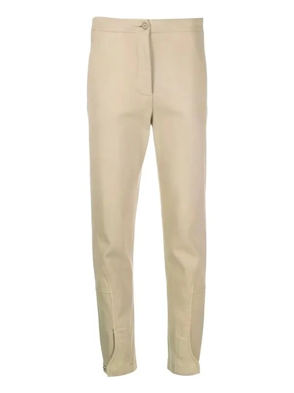 Aspesi High-waisted Wool Trousers - Neutrals
