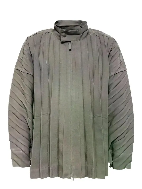 Issey Miyake Edge Pleated Jacket - Grey