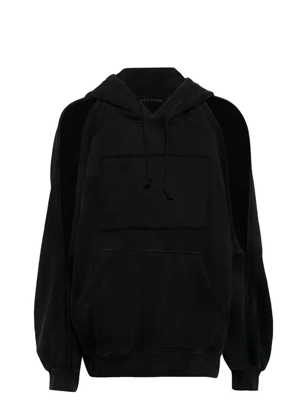 ALAINPAUL Logo-embroidered Cotton Hoodie - Grey