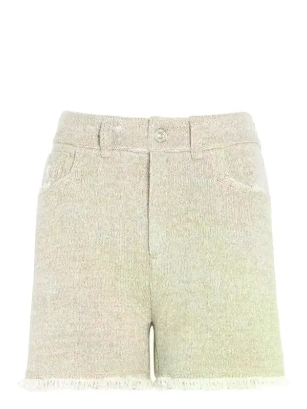 BARRIE Fine-knit Fringe-detail Shorts - Neutrals