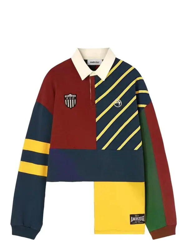 AMBUSH Patchwork Polo Shirt - Red
