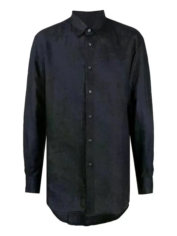 Brioni Button-down Fitted Shirt - Blue