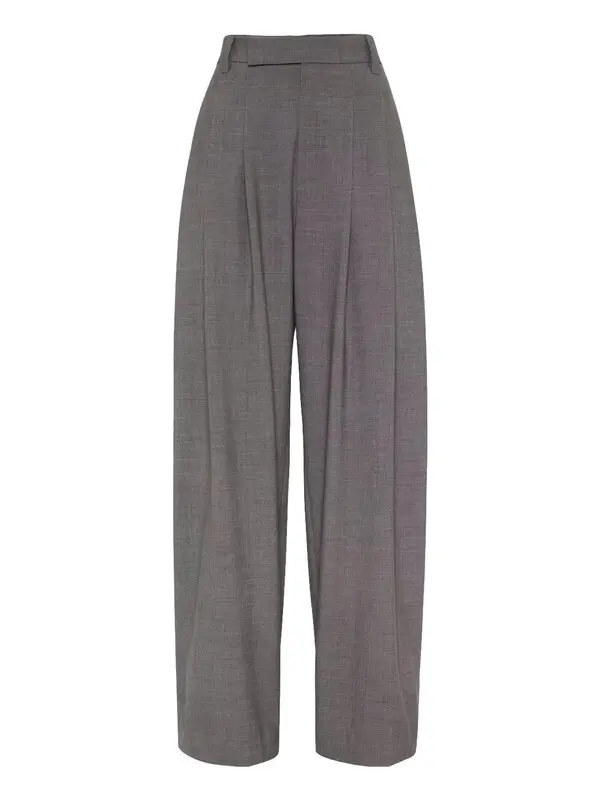 Brunello Cucinelli Sartorial Baggy Trousers - Grey