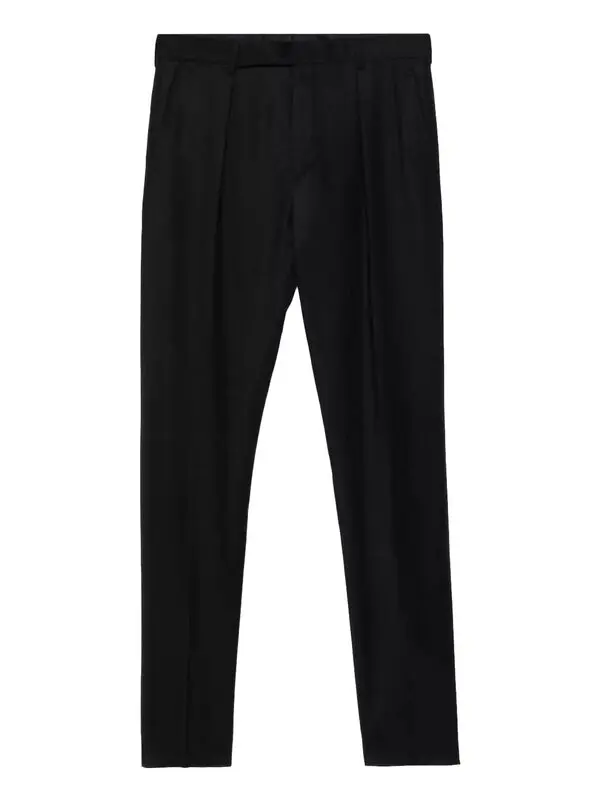 Paul Smith Slim-fit Wool-cashmere Trousers - Black