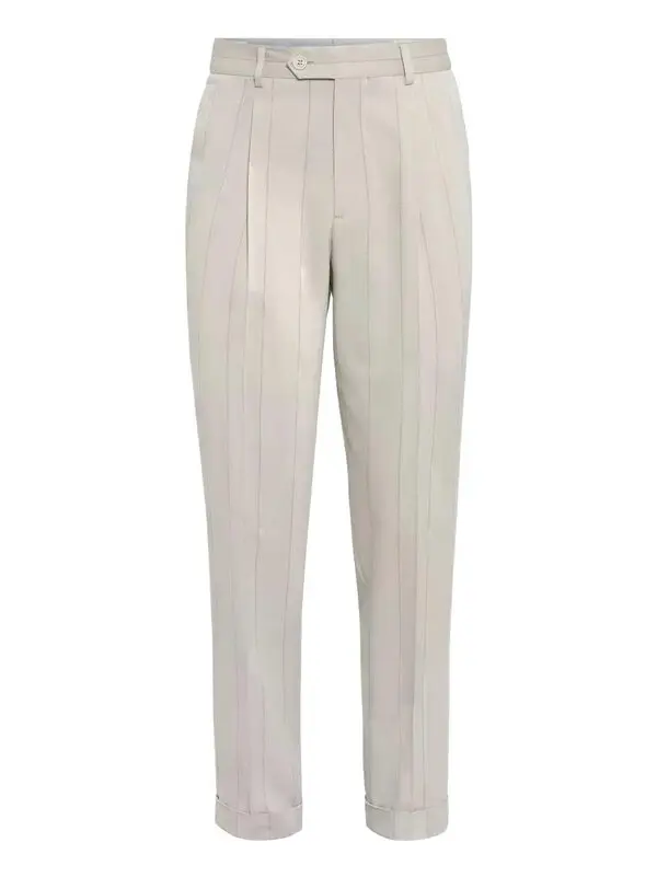 Brunello Cucinelli Pinstripe Tailored Trousers - Neutrals