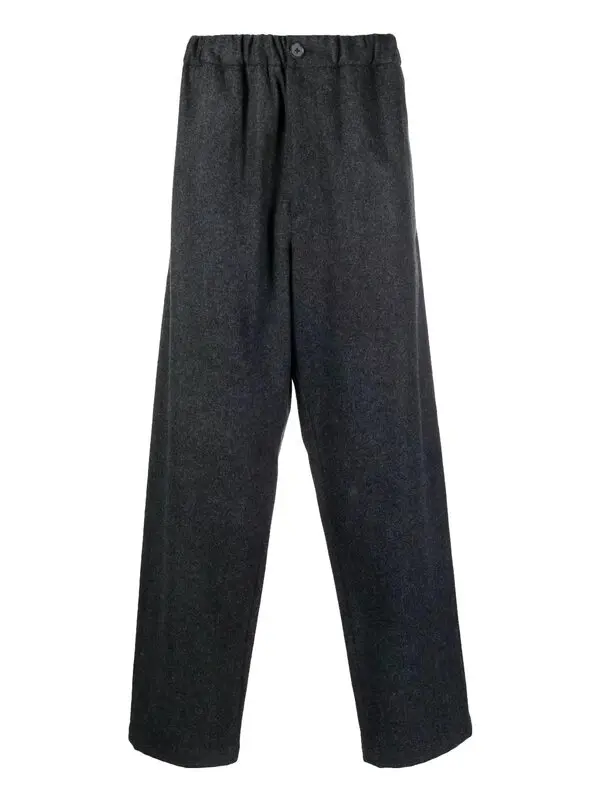 JIL SANDER Straight-leg Cotton Trousers - Grey