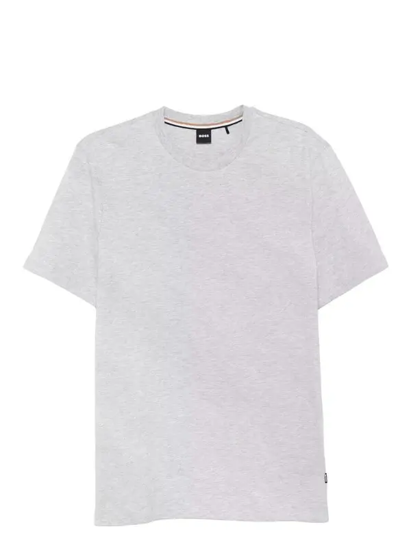 BOSS Logo-print Cotton T-shirt - Grey