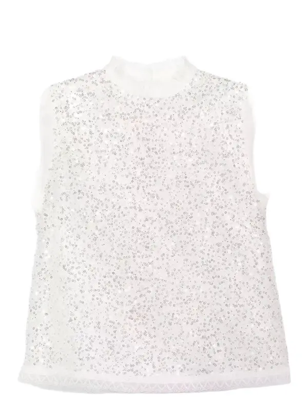 Shiatzy Chen Libre Collection Sequin Top - Grey