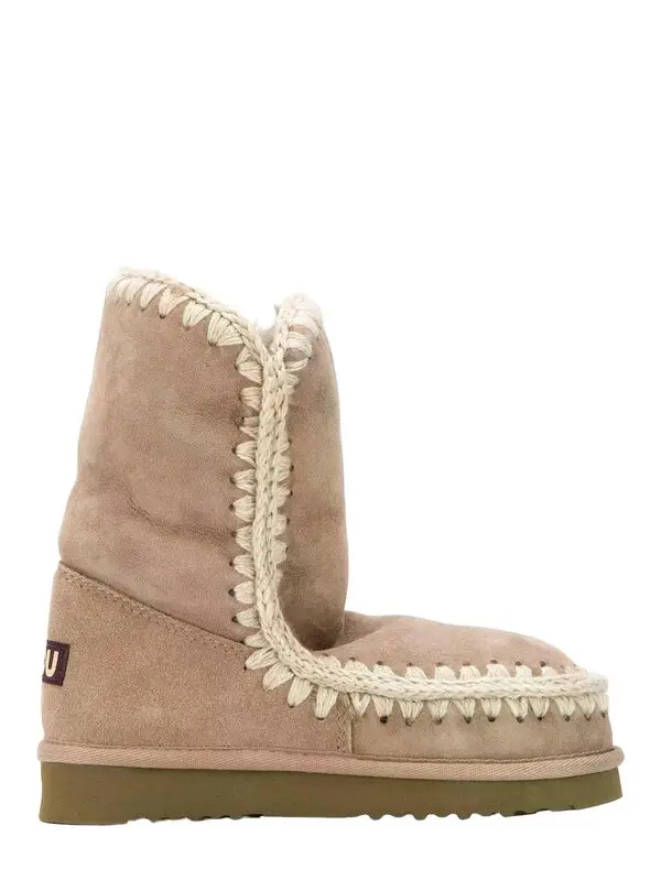 Mou Shearling-lined Suede Eskimo Boots - Neutrals