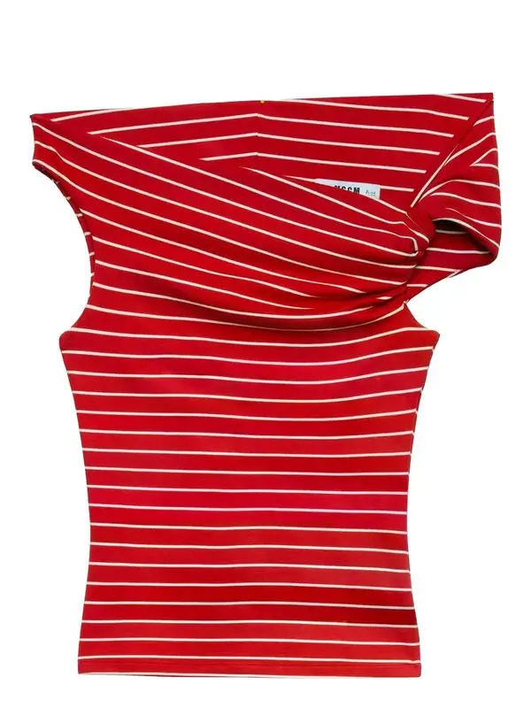 MSGM Knot-detail Top - Red