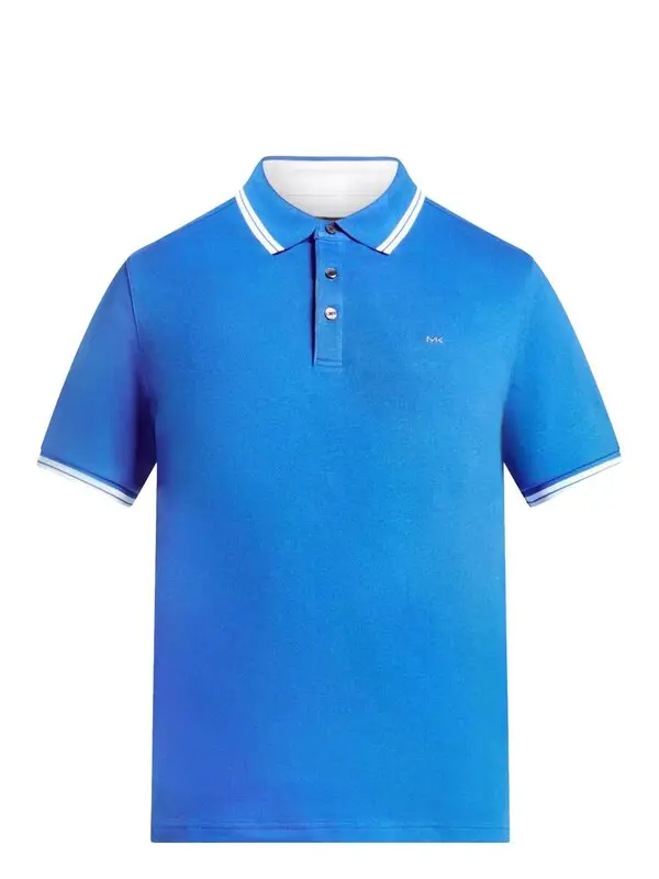 Michael Kors Greenwich Cotton Polo Shirt - Blue