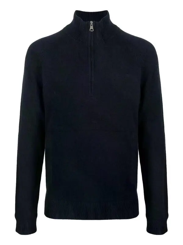 J. Lindeberg Collin Half-zip Knit Jumper - Blue