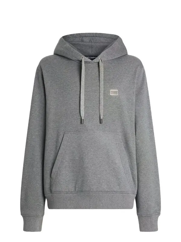 Dolce & Gabbana Logo-patch Hoodie - Black