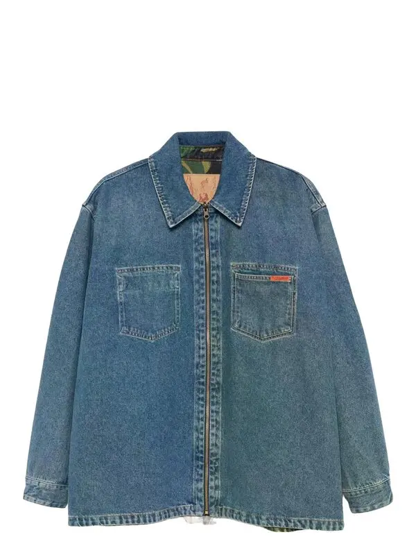 Martine Rose Reversible Denim Shirt - Blue