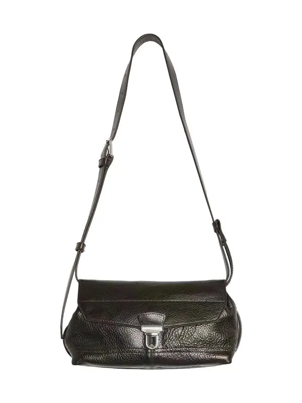 LEMAIRE Small Gear Shoulder Bag In Glossy Vegetable-tanned Leather - Brown