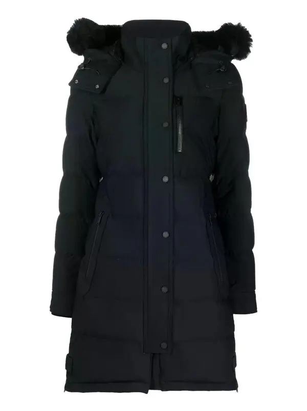 Moose Knuckles Watershed Hooded Parka Coat - Black