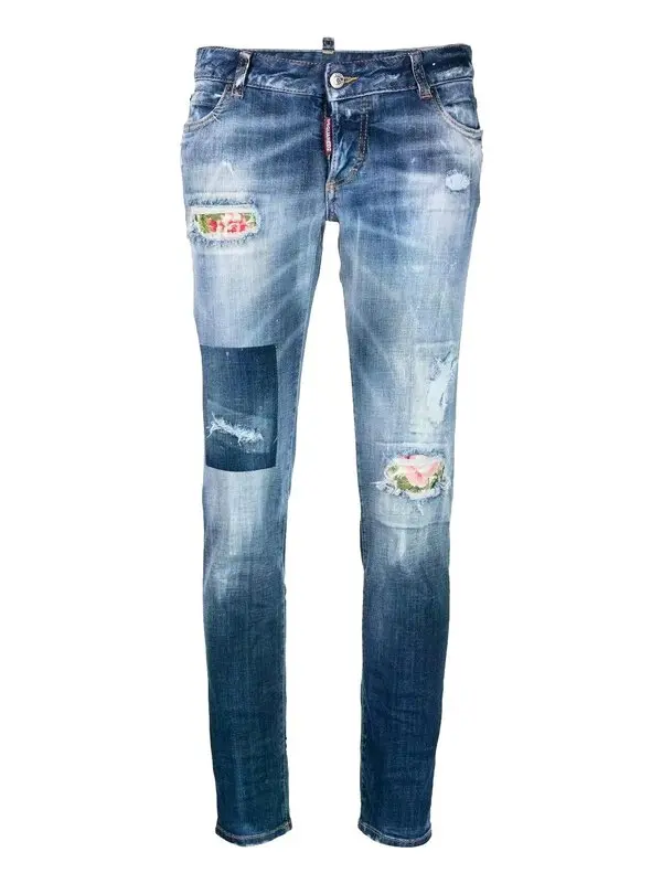 Dsquared2 Jennifer Low-rise Skinny Jeans - Blue