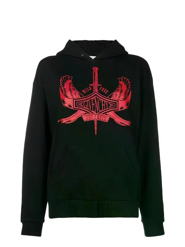 Givenchy Taurus Cotton Hoodie - Black