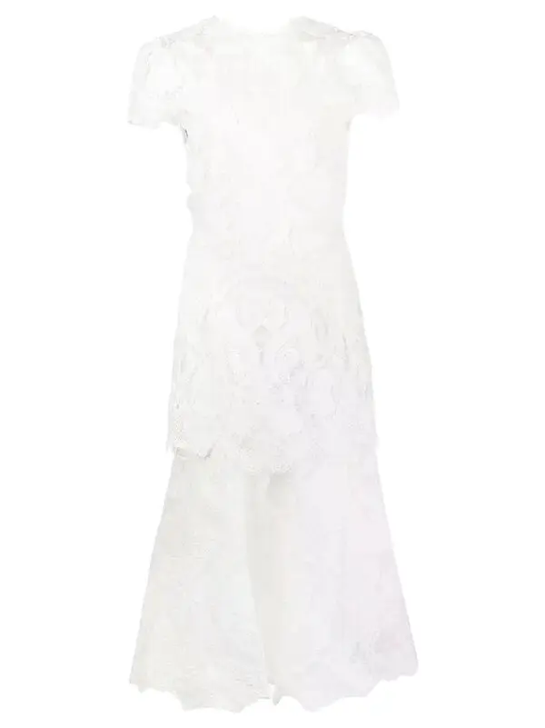 Simkhai Cut-out Detail Midi Dress - White