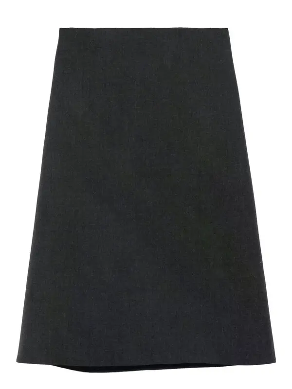 JIL SANDER A-line Midi Skirt - Grey