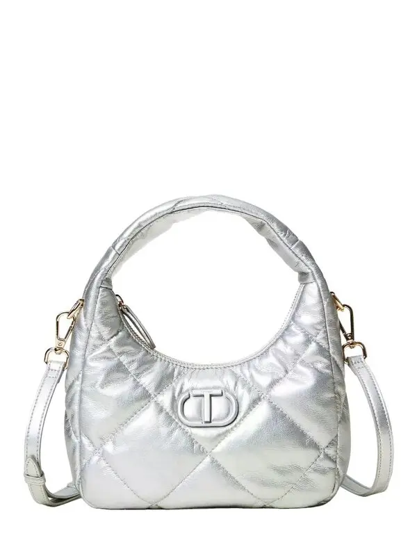 TWINSET Quilted Padded Tote Bag - Silver