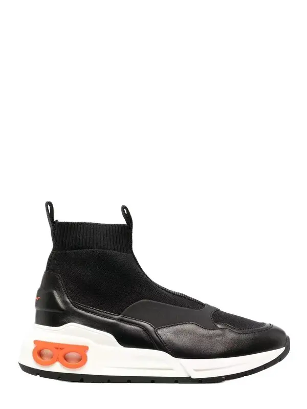 FERRAGAMO Cosma Sock High-top Sneakers - Black
