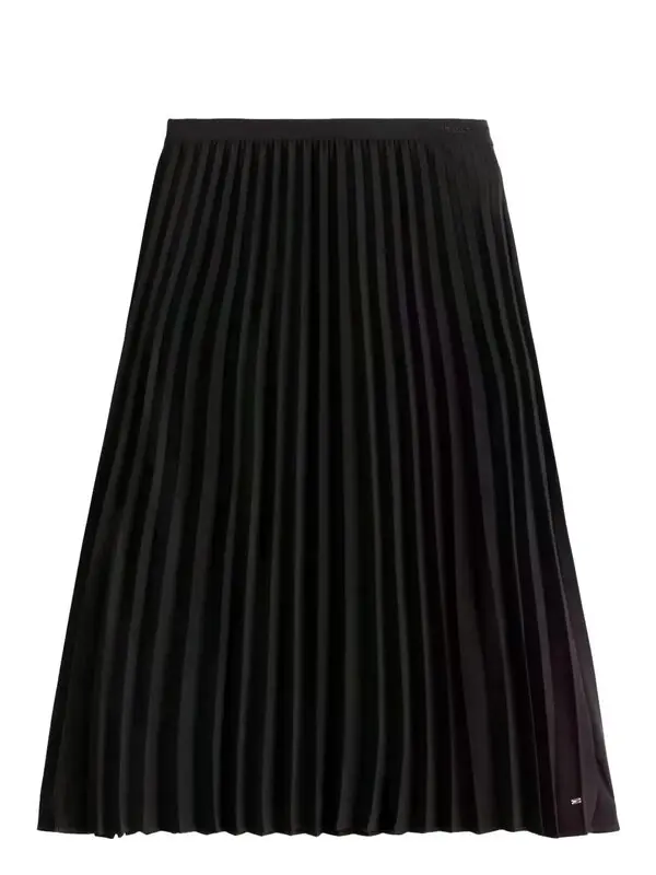 Tommy Hilfiger Pleated Midi Skirt - Black