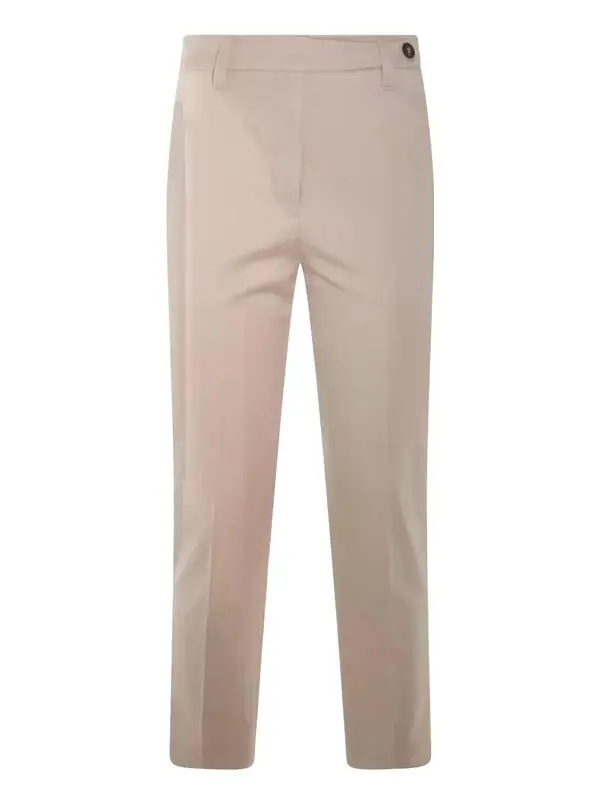 Brunello Cucinelli Cropped Slim-fit Trousers - Neutrals