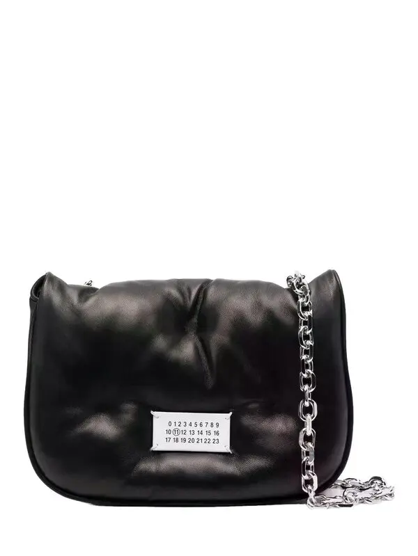 MAISON MARGIELA Small Glam Slam Flap Shoulder Bag - Black
