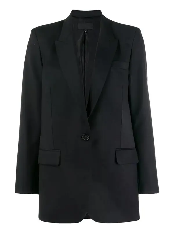 NILI LOTAN Single-breasted Blazer - Black
