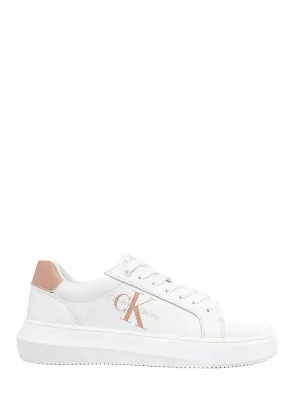 Calvin Klein Monogram-logo Sneakers - White