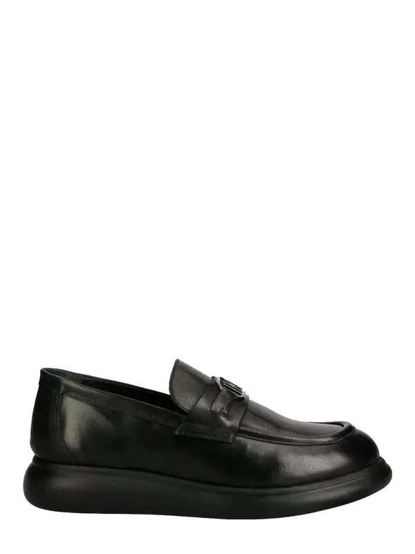 Karl Lagerfeld Logo-plaque Loafers - Black