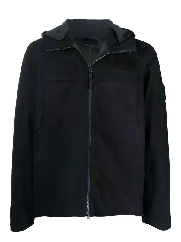 Stone Island Compass Hooded Jacket - Blue
