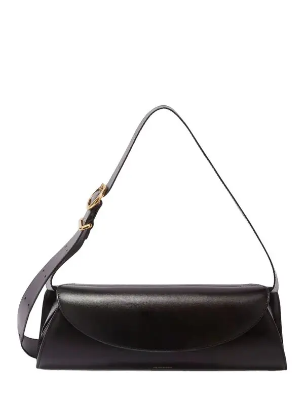 JIL SANDER Small Cannolo Shoulder Bag - Black