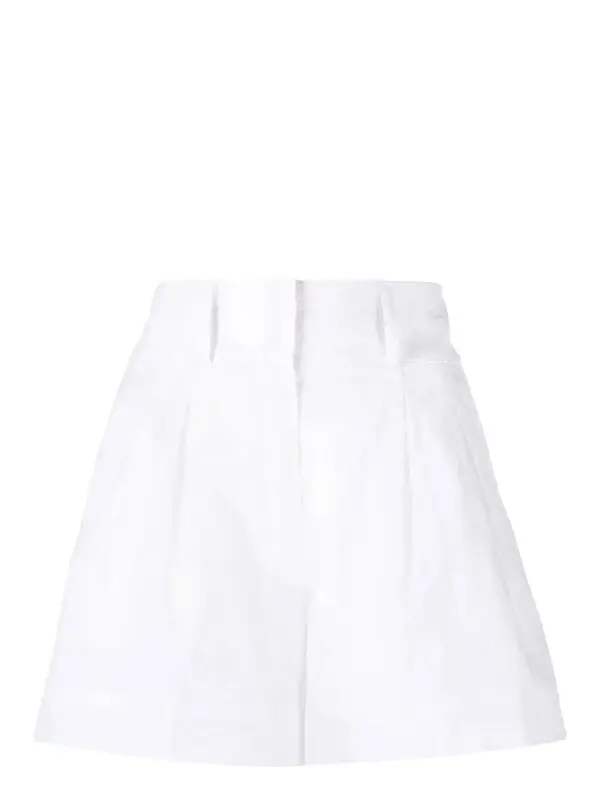 Shiatzy Chen High-waisted Chino Shorts - White