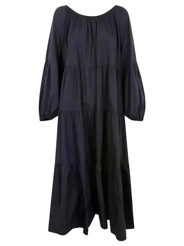Liviana Conti Poplin Midi Dress - Black