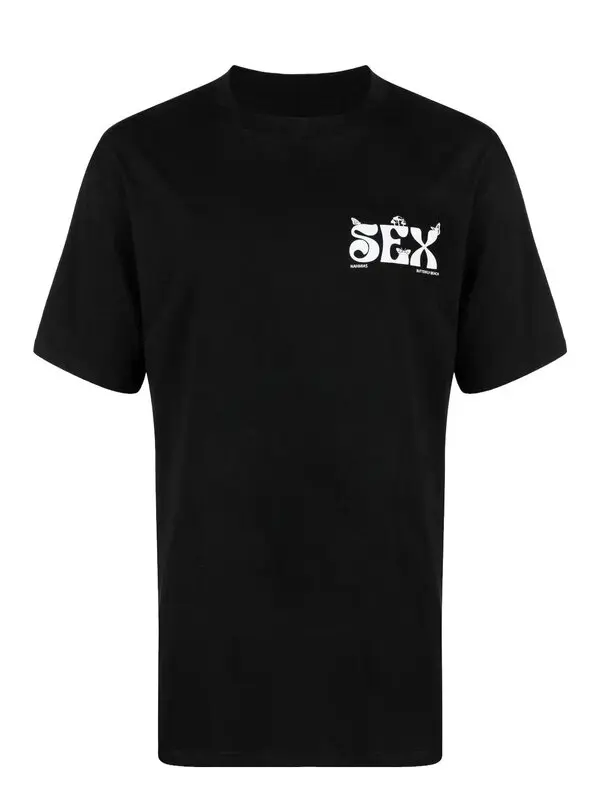 NAHMIAS Slogan-print T-shirt - Black