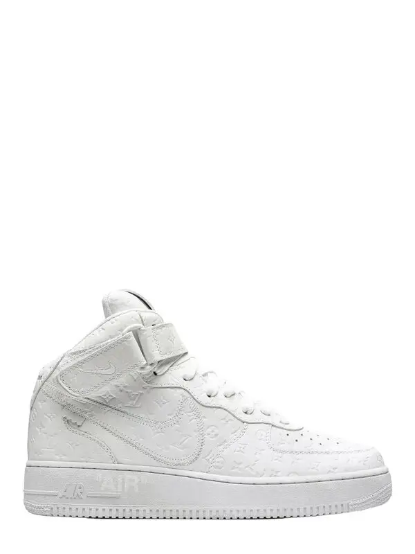 Nike X Louis Vuitton X Virgil Abloh Air Force 1 Mid Sneakers - White