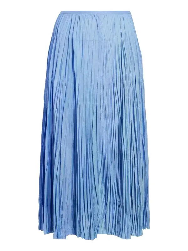 Proenza Schouler White Label Rosalyn Pleated Midi Skirt - Blue