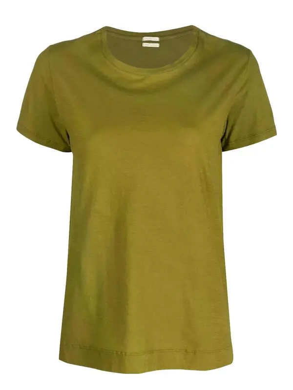 Massimo Alba Cotton Short-sleeved T-shirt - Green