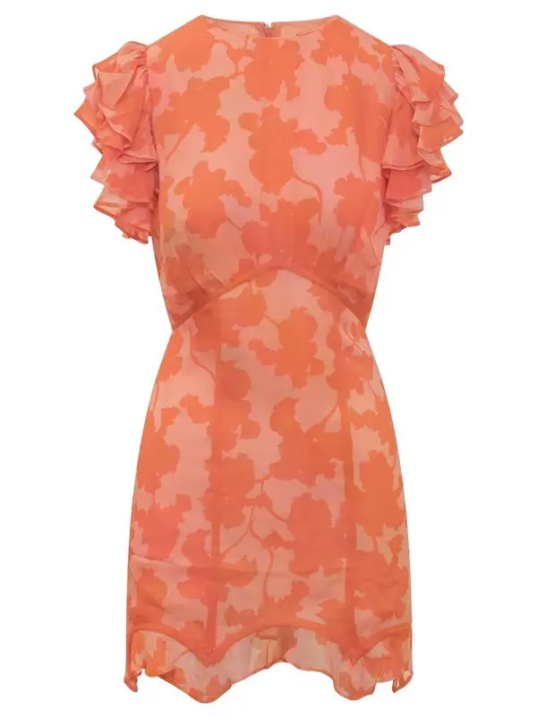 DE LA VALI Floral-print Dress - Pink